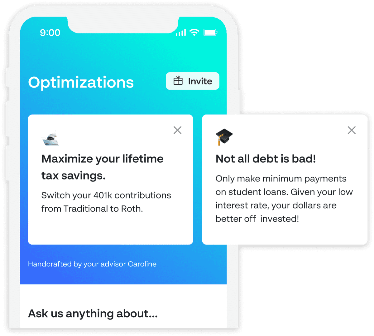 Proactive monitoring and check-ins.